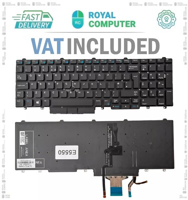 NEW Dell Precision 7530/754/7730/7740 GERMAN Laptop Keyboard - 0H87NF ...