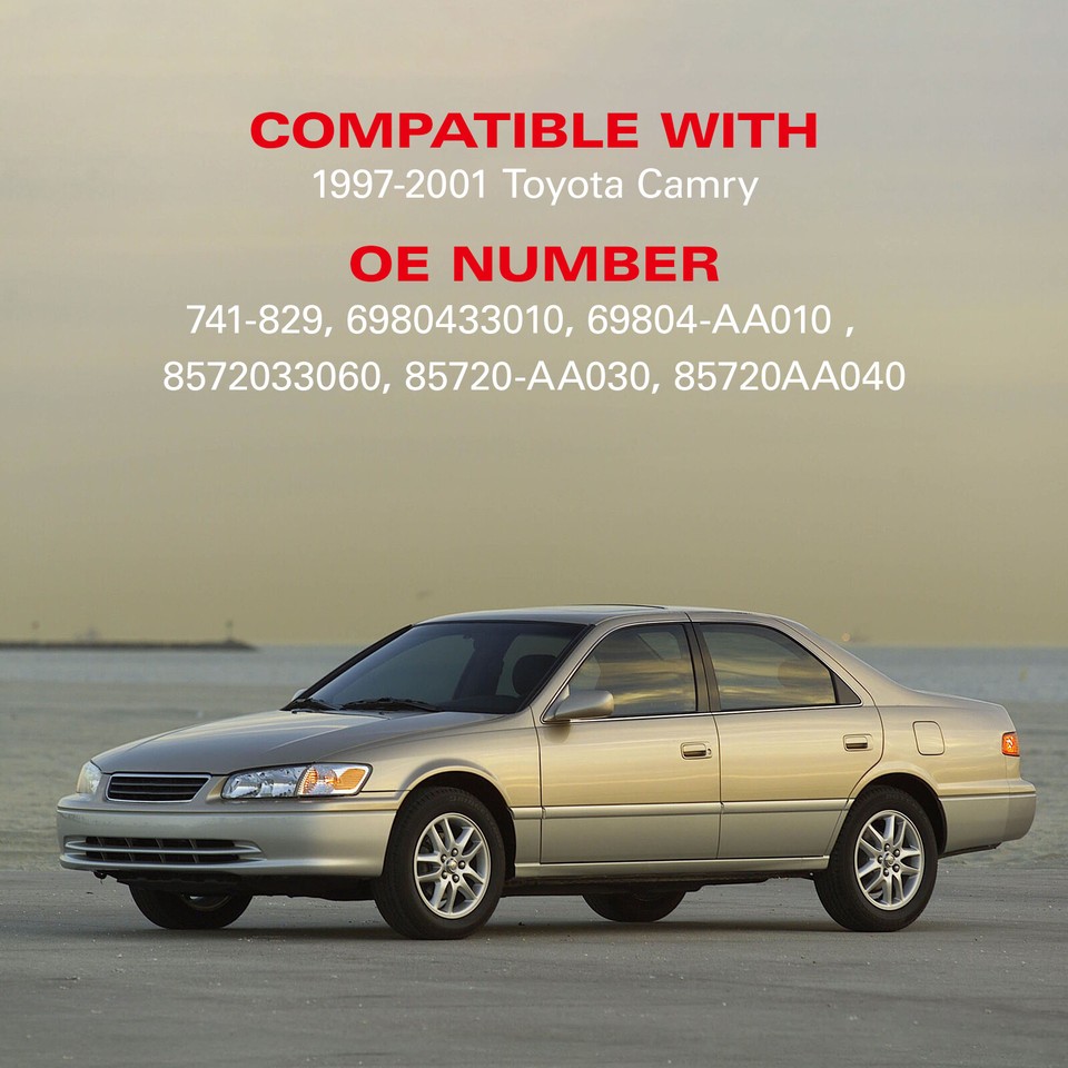 Power Window Regulator w/ Motor Rear Driver Side For 1997-2001 Toyota ...