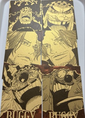 One Piece Gold Card Collection Shanks Buggy Teach Card Set, Collectible ...