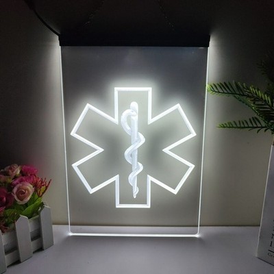 EMS Paramedic Medical Services LED Neon Light Sign Plaque Display Wall ...