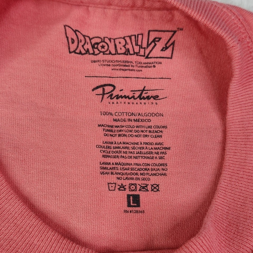 Primitive x Dragon Ball Z Goku Vegeta Trunks Anime Double-sided T-Shirt ...