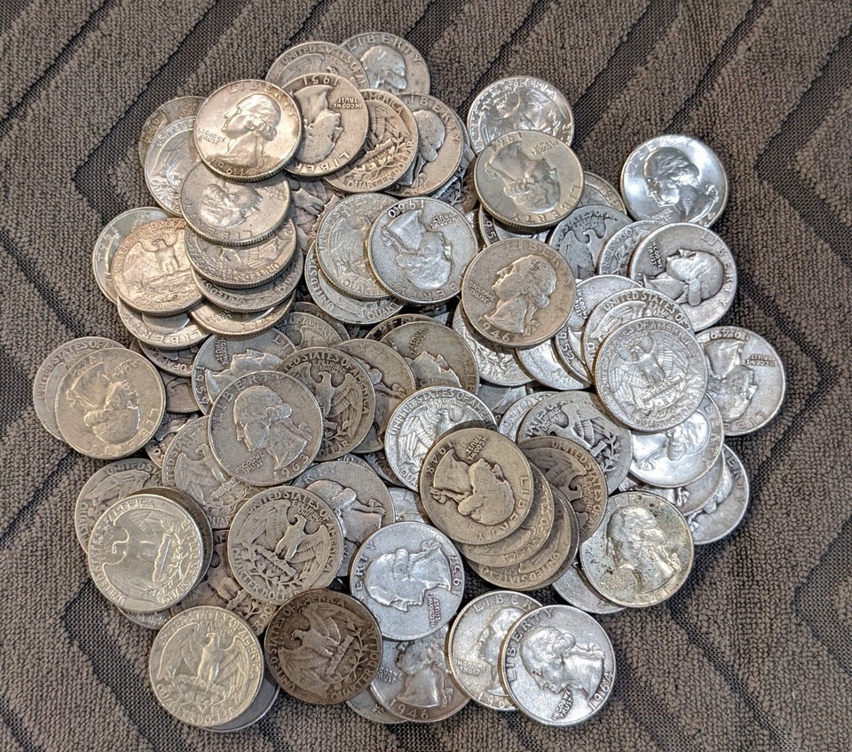 90% Junk Silver Coins $1 Face Value FREE SHIPPING -Mixed Date (4 ...