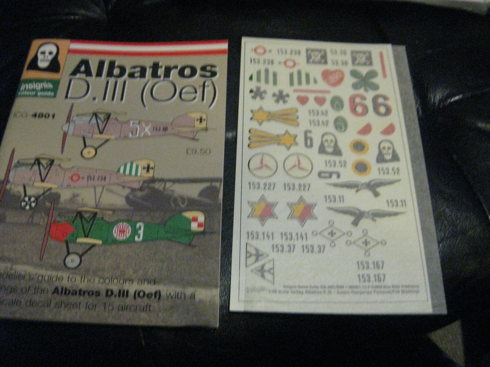 Albatros D.III (Oef) Insignia Colour Guide and Decal Sheet in 1/48 ...