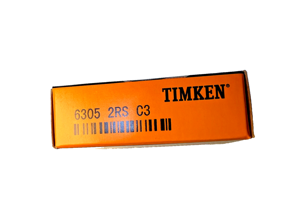 (2 PACK) 6305-2RS/C3 TIMKEN Double Rubbers Seal Ball Bearing 25X62X17mm ...
