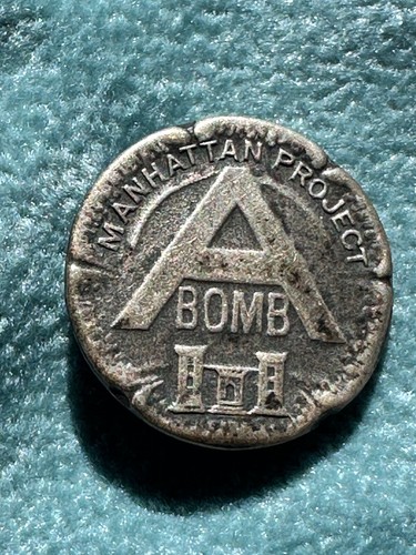 Manhattan Project A Bomb WWII US Workers Pin Sterling Silver | eBay