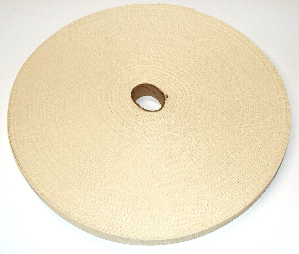 1" WIDE 100+ Yards OFF WHITE BONE NYLON WEBBING STRAP BELT FABRIC Bag ...