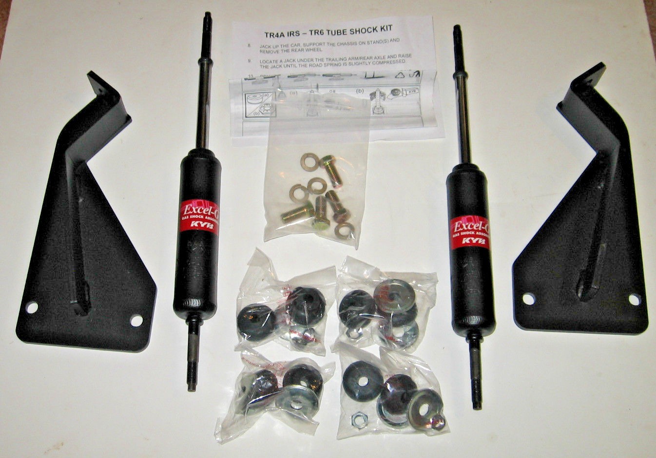 New Complete Rear Tube Shock Conversion Kit w/ KYB Shocks Triumph TR6 ...