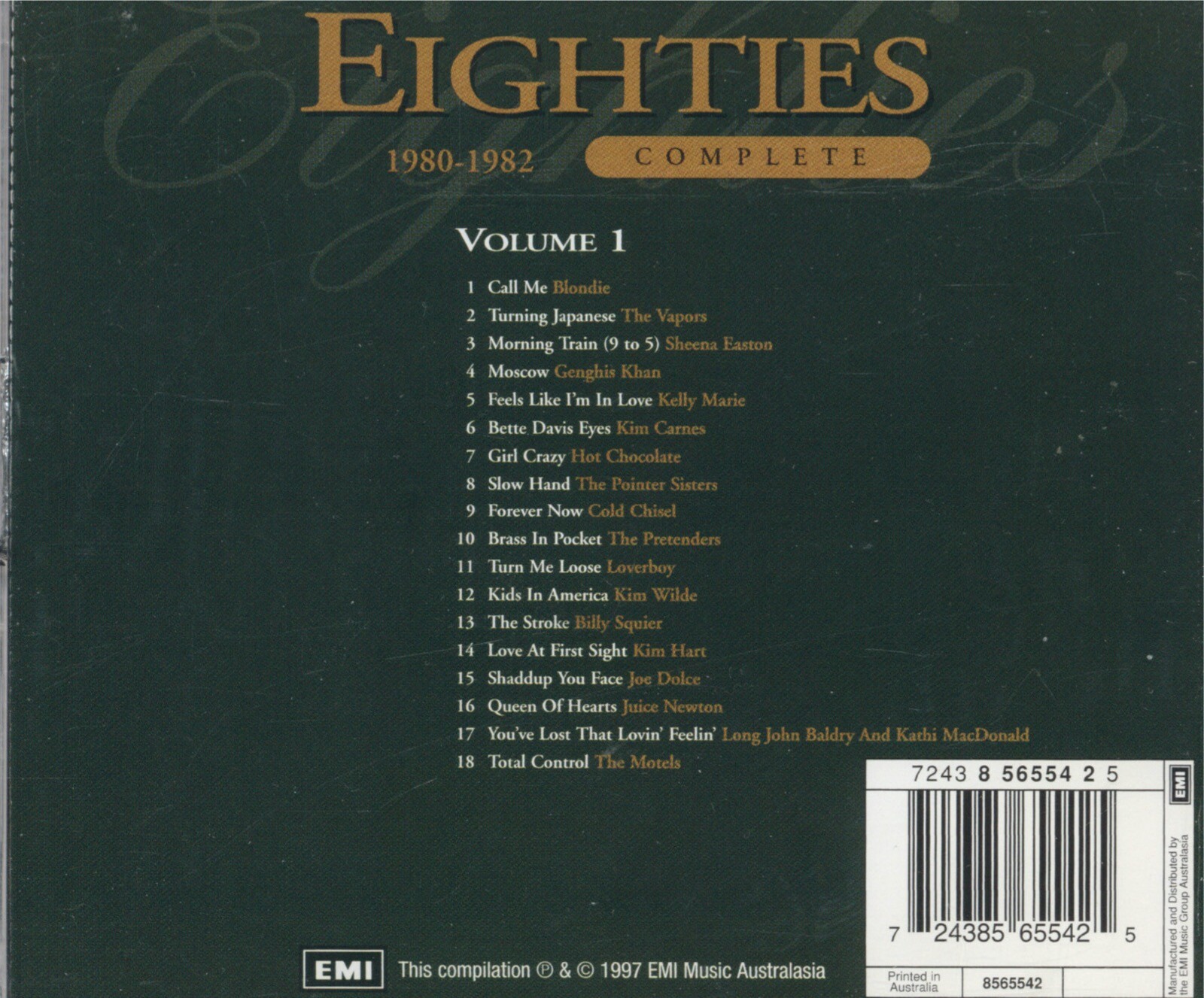 Eighties Complete, Vol. 1 by Various Artists (CD, 1997) for sale online ...