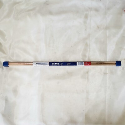 Lucas Milhaupt Sil-Fos 15 15% Silver Brazing Alloy Rods HVAC Grade 1LB ...