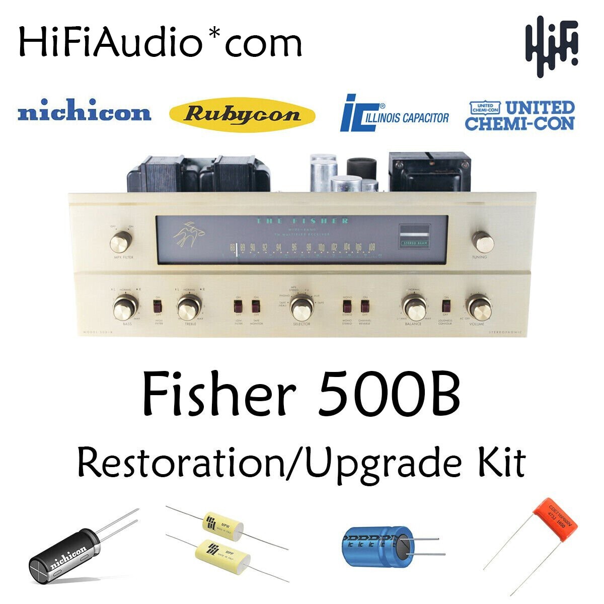 Fisher 500B receiver restoration recap repair upgrade rebuild kit ...