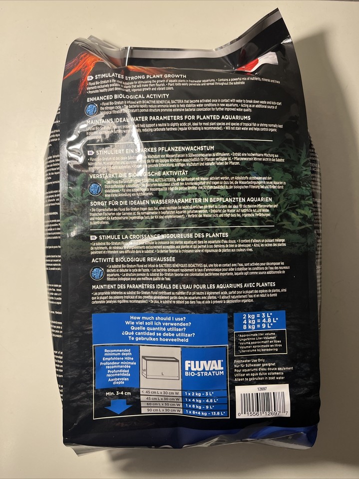 Fluval Bio Stratum, Aquarium Gravel Substrate for Aquatic Plant Growth ...