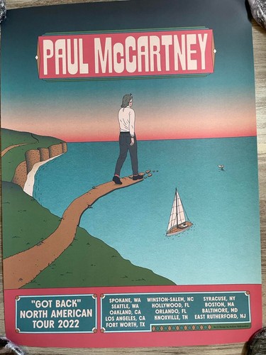 paul mc cartney Got Back Tour Lithograph poster mccartney poster usa ...