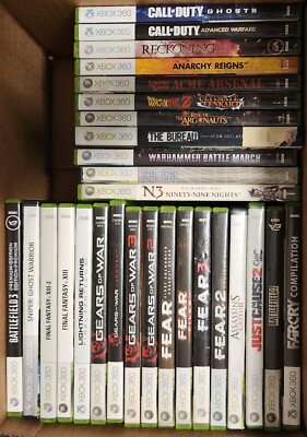 Xbox 360 (360) Game LOT 28 Games + Most CIB + Some Gems + Untested #1 ...