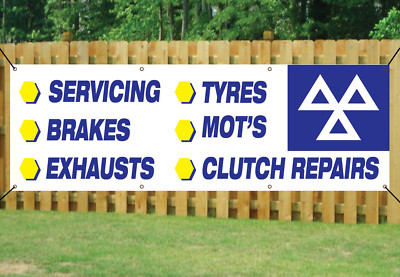 MOT TEST & REPAIR CENTRE GARAGE SIGN BANNER waterproof PVC with Eyelets ...