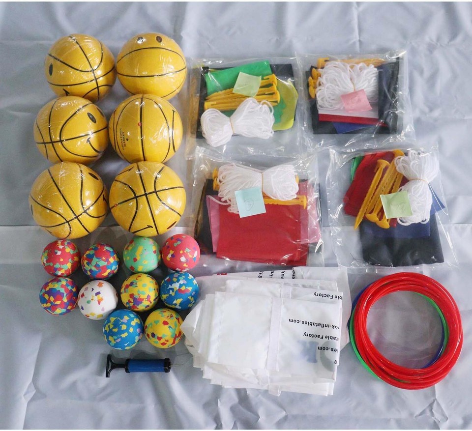 4 in 1 Inflatable Carnival Game for Birthday Partis Lawn Games School ...