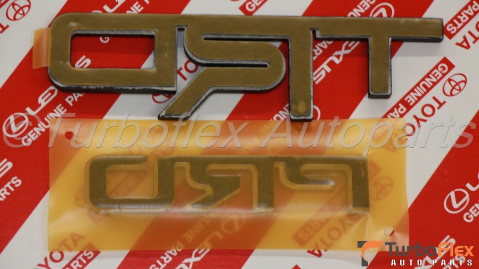 Toyota TRD PRO Flat Black Metal Emblem Genuine PT413-35170 | eBay
