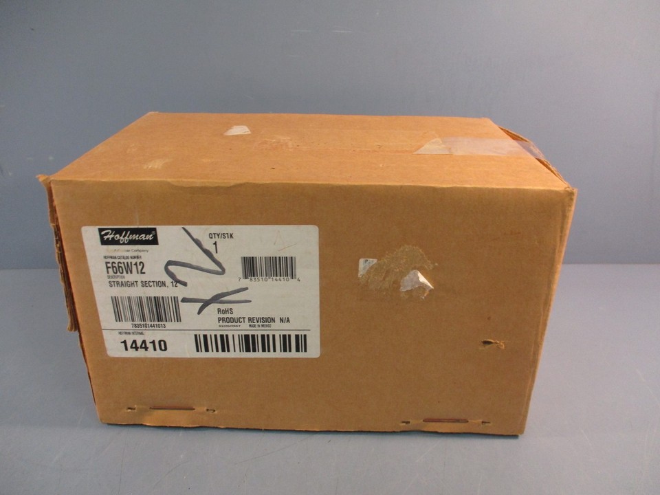 Hoffman F66W12 Straight Feed Through Wireway Section 6" x 6" x 12" | eBay