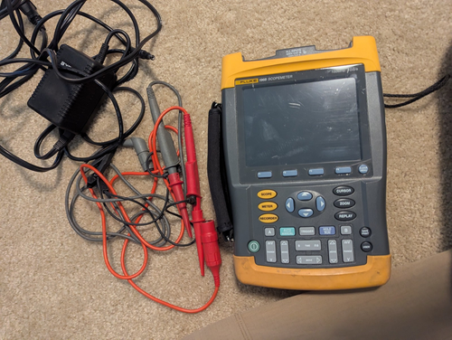 Fluke 196B ScopeMeter dual input 100MHz Handheld Oscilloscope | eBay
