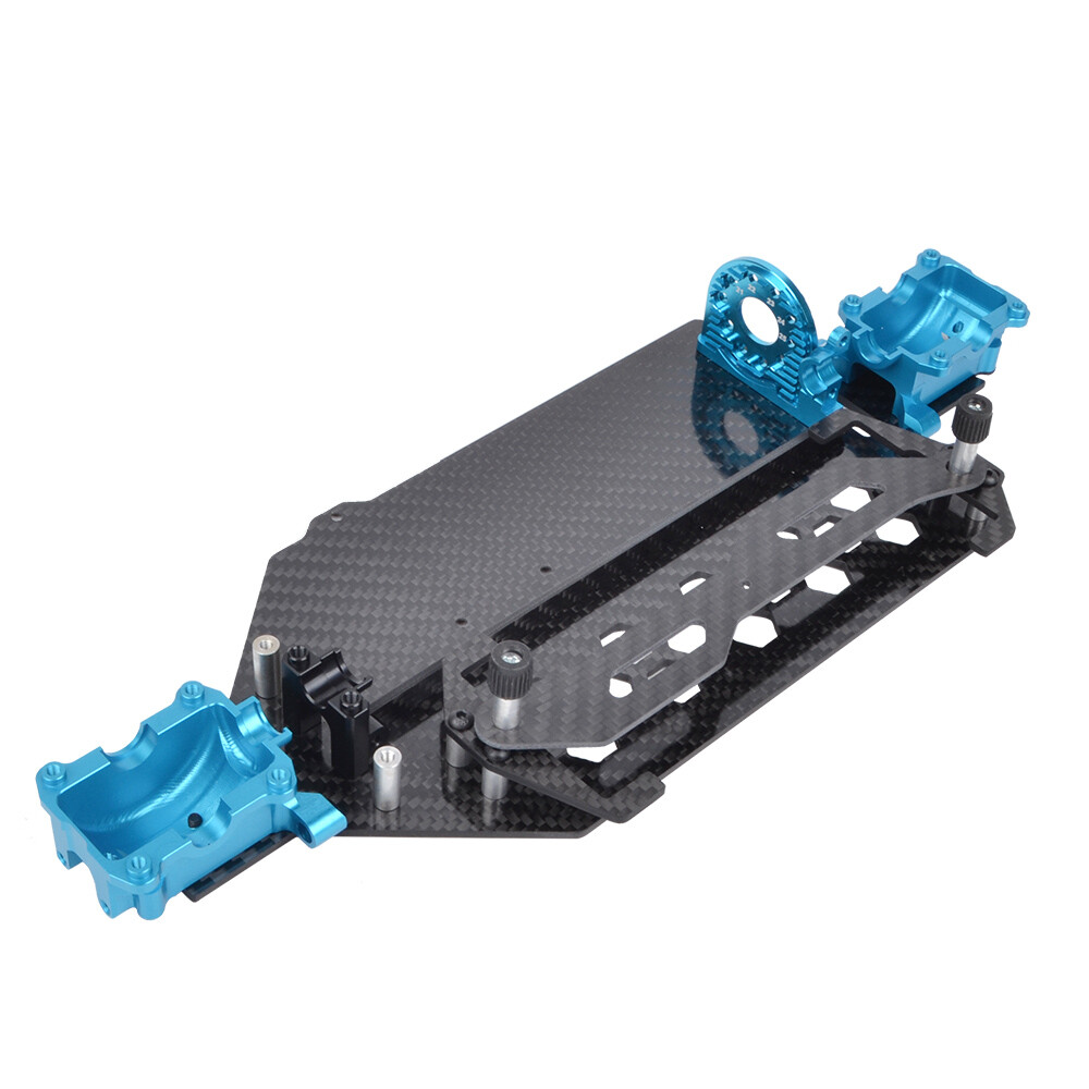 Carbon Lower Deck Chassis Kit for Tamiya TT-02B Upgrades 1/10 Off-Road ...