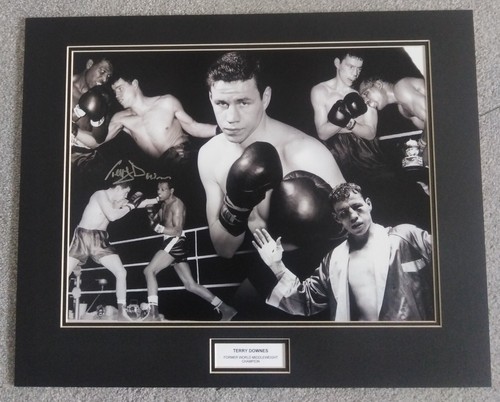Terry Downes Boxing Signed 16x12 Montage Photo Mounted AFTAL #215 | eBay UK
