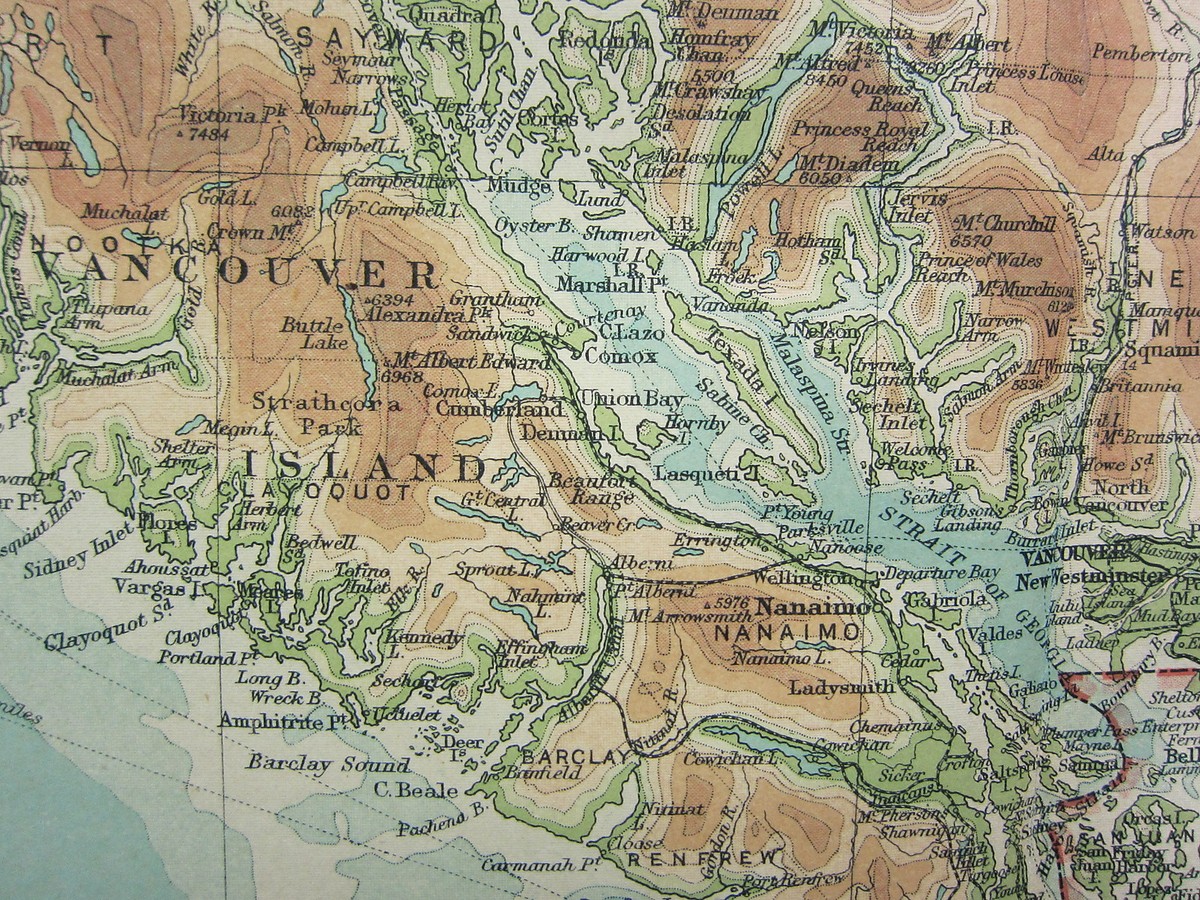 Detailed Map Of Vancouver Island