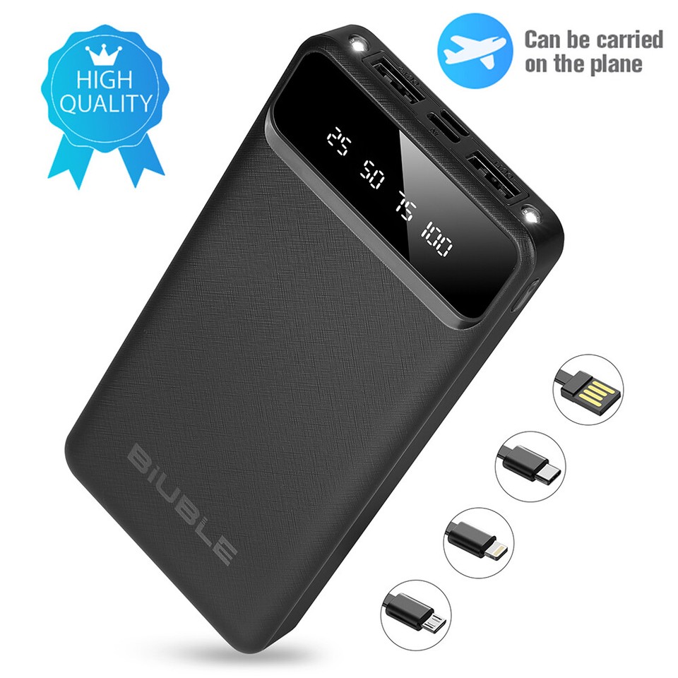 9000000mAh Power Bank Fast charger Pack USB Backup Battery For Mobile ...