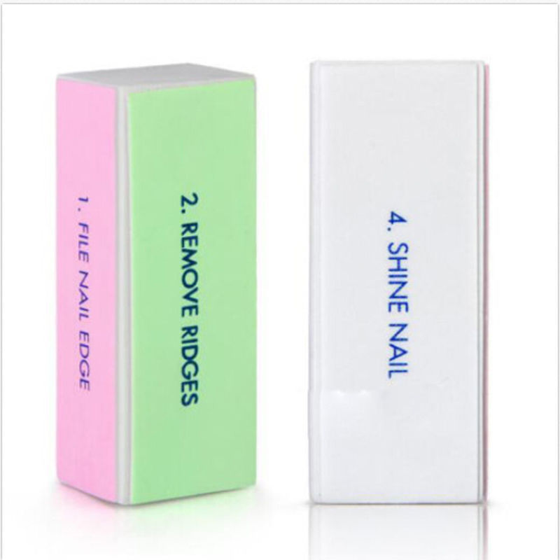 5x Nail File Sanding Manicure Buffer Buffing Nail Arts Pedicure 4 Sided ...
