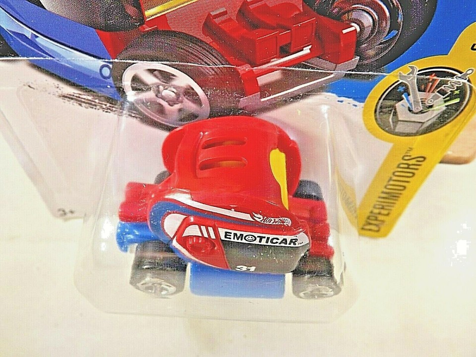 2017 Hot Wheels #26 Experimotors 5/10 EMOTICAR Red-Blue w/Chrome 5 ...