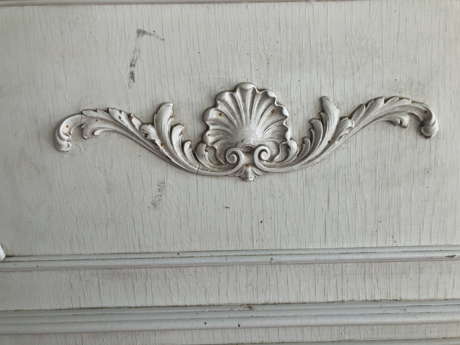 c1890 antique CLASSIC design wooden mantle fireplace surround SHELL ...