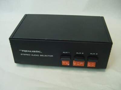 REALISTIC STEREO AUDIO SELECTOR 42-2110 | eBay