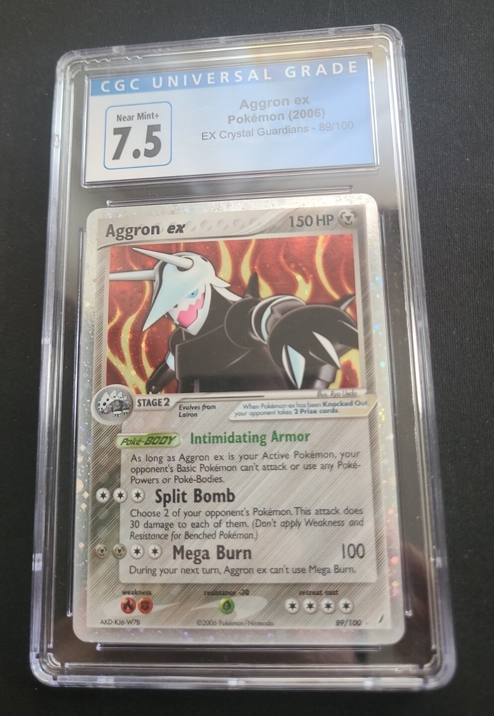 2006 Pokémon Crystal Guardians Aggron Ex Holo 89/100 Cgc 7.5 | eBay