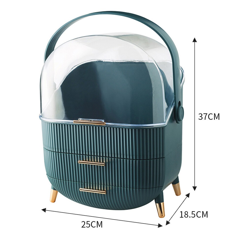 LARGE MAKEUP COSMETIC ORGANISER DRESSING TABLE MAKE UP HOLDER TIDY ...