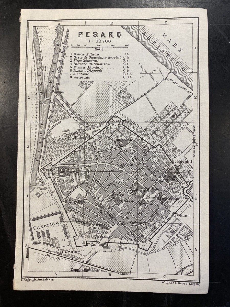 Pesaro Tourist Map