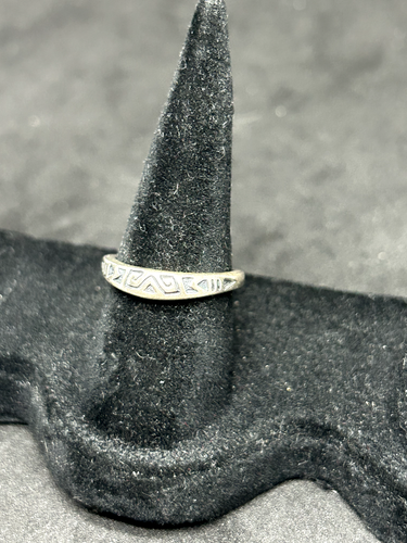 925 Sterling Silver Geometric Design Band Ring Sz 6 - 2g | eBay