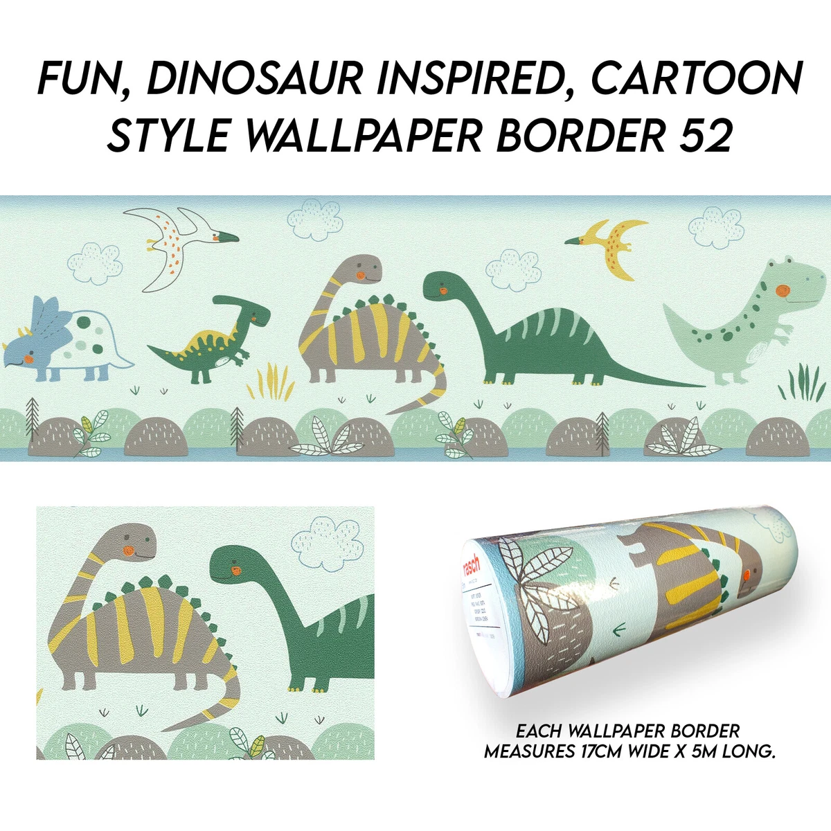 Dinosaur Border Paper