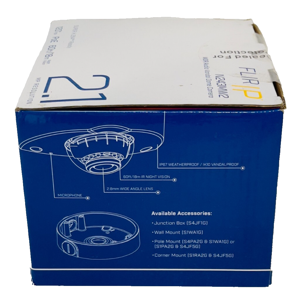 Flir Digimerge N243MW2 1080p 18m IR Range Mini Dome Camera White, NEW ...