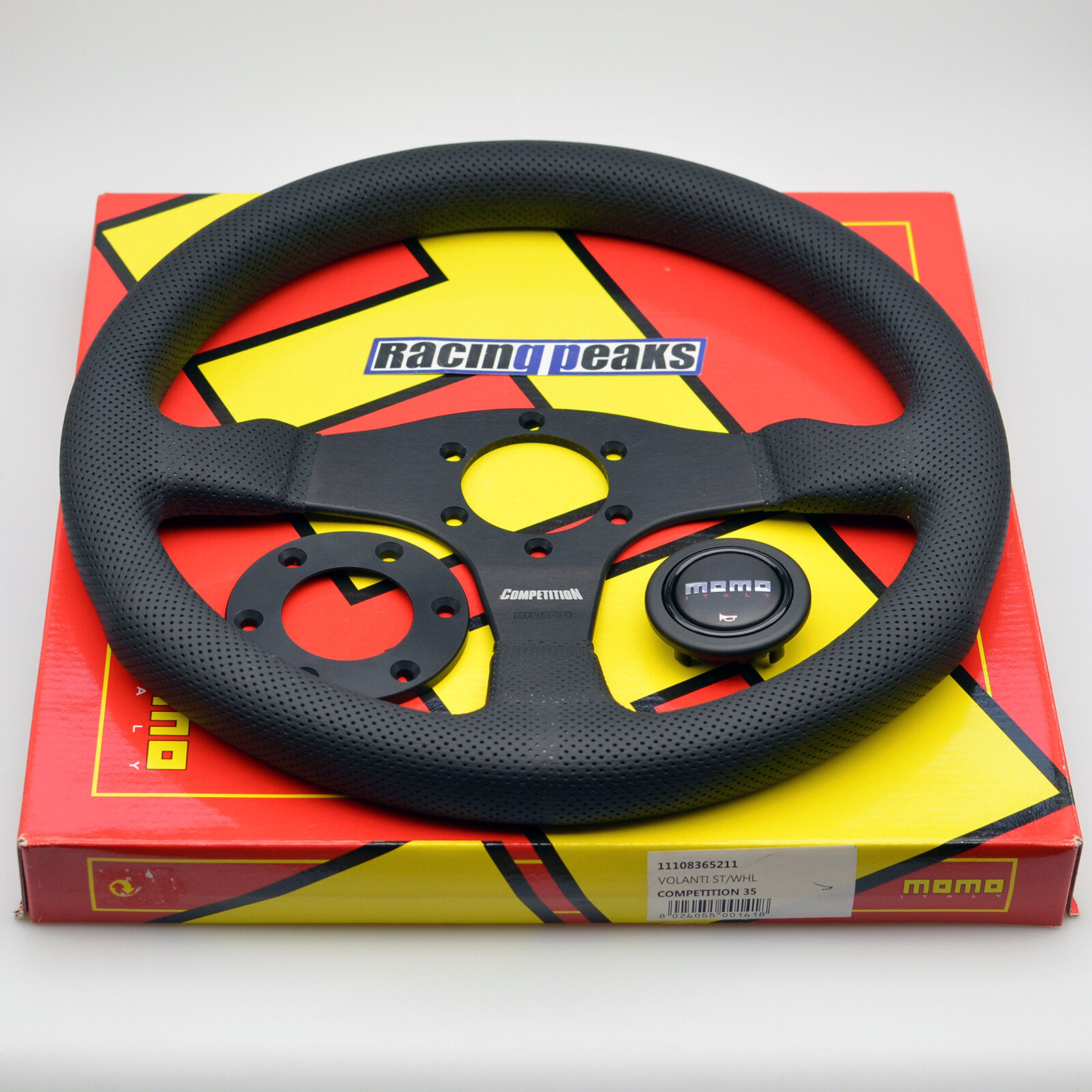 MOMO Competition leather steering wheel 350mm NEW sport tuning drift | eBay