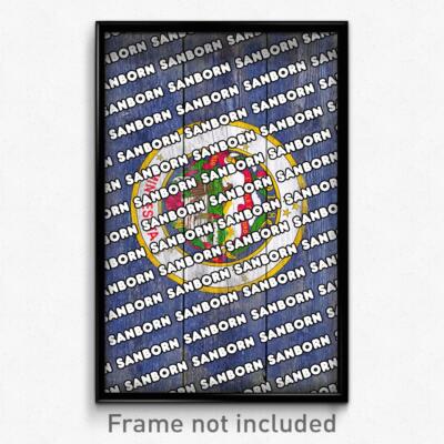 Sanborn Minnesota Poster (MN City Souvenir 11x17 Town Print) | eBay