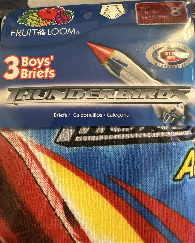 fruit of the loom briefs Vantage Funpals Thunderbirds Size 8 Boys ...