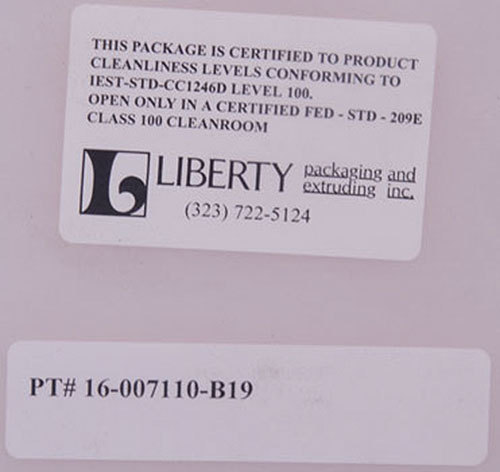 NEW ASM PN: 16-007110B19 E3000 Front End Interface Shipping Bag Epsilon ...