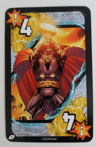 2022 UNO Ultimate Marvel Card Thor Yellow #4 | eBay