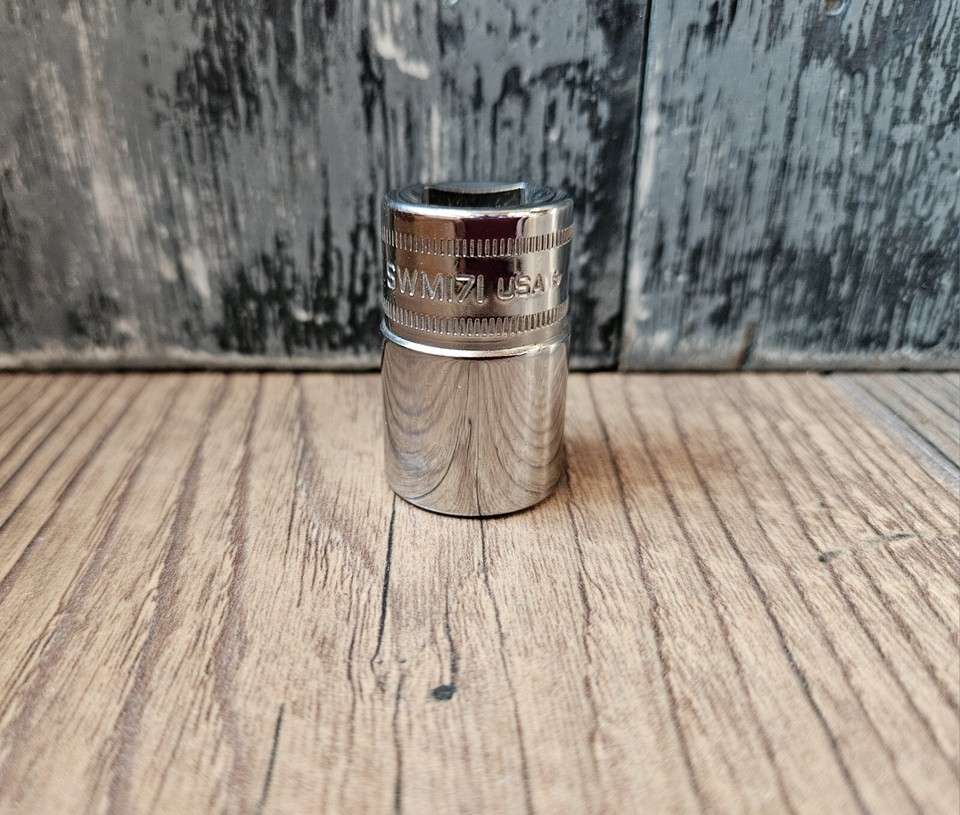 New Snap On SWM171 1/2" Drive 17mm Metric 12 Point Shallow Chrome ...