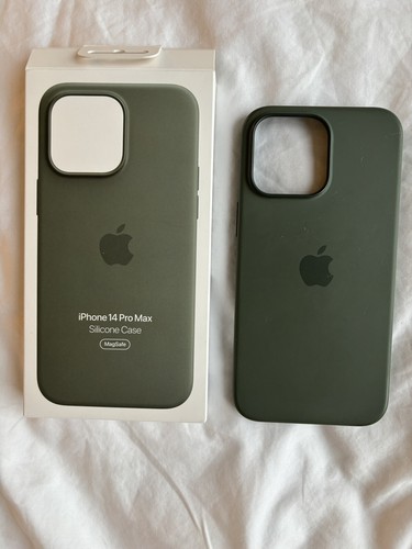 Apple iPhone 14 Pro Max case silicone Mag Safe - Olive | eBay