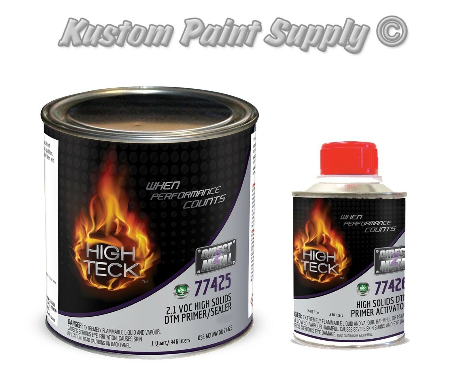 Direct to Metal Primer Quart Kit High Teck DTM Choose your Color | eBay