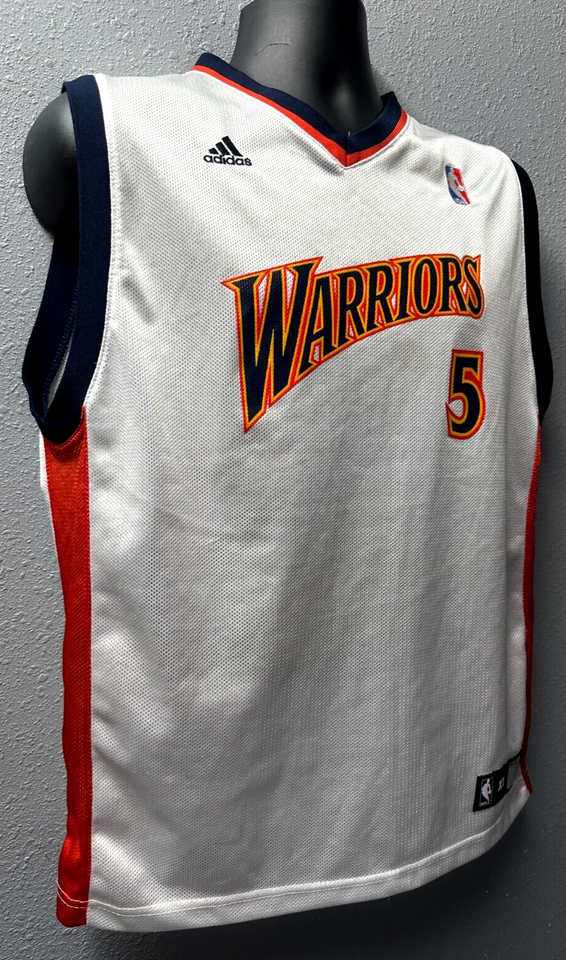 NBA Golden State Warriors #5 Baron Davis Jersey Youth Sz: (18-20) White ...