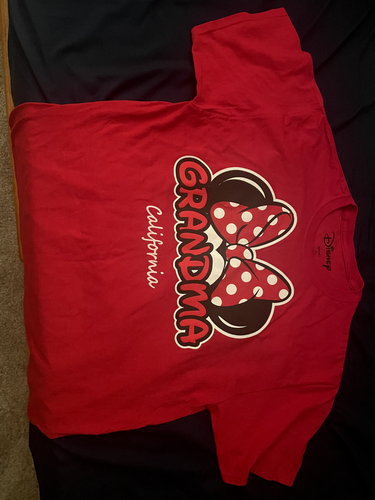 Large Minnie Mouse Disney Red T-Shirt for Grandmas | eBay