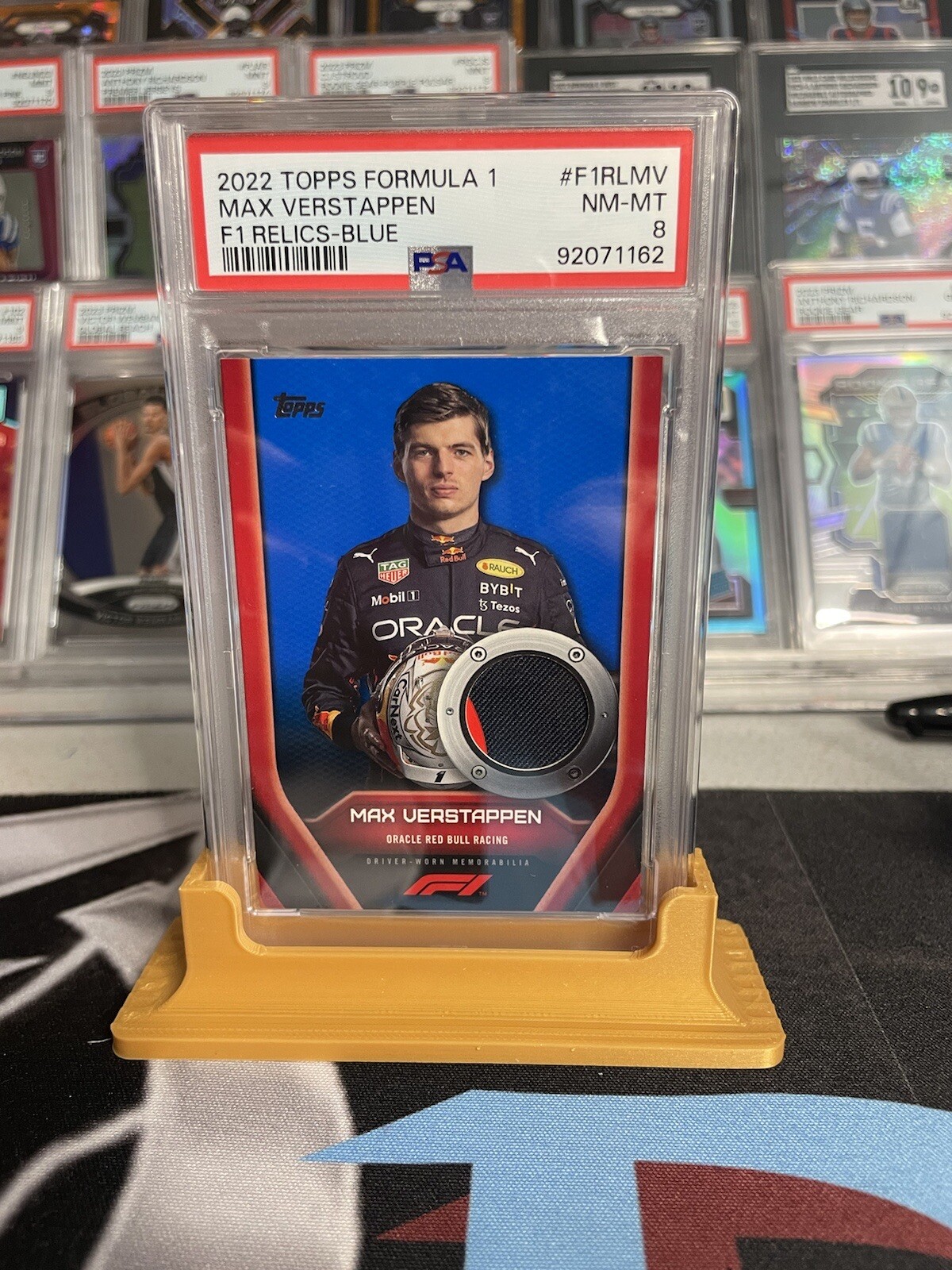 MAX VERSTAPPEN 2022 Topps Formula 1 F1 Relic Blue /99 Driver Won. 2 ...