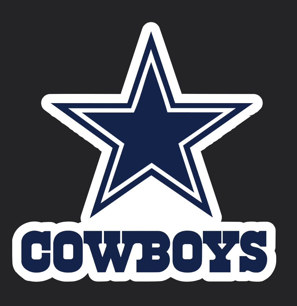DALLAS COWBOYS Logo Sticker Bat Stickers Car NFL Football Decal | eBay