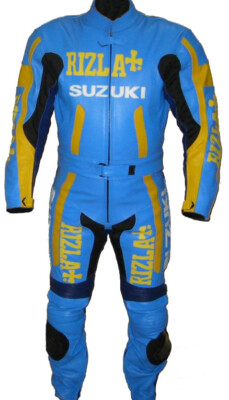 Suzuki Rizla Motorbike Leather Suit Men Motorcycle Sports Racing ...