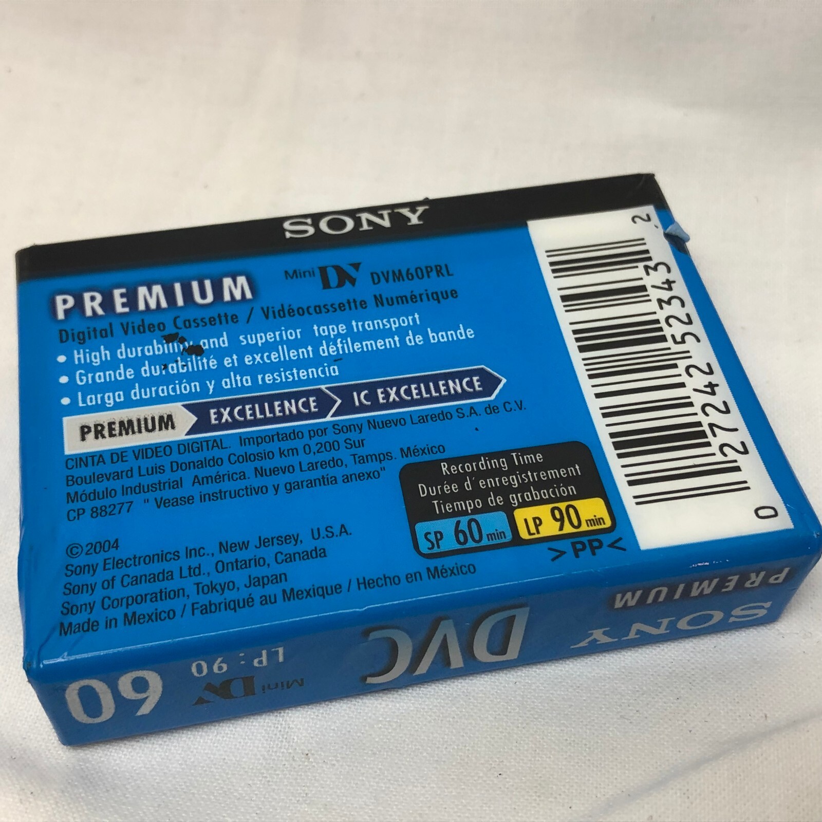 SONY Mini DV Premium 60 min DVC Tape DVM60PRL | eBay
